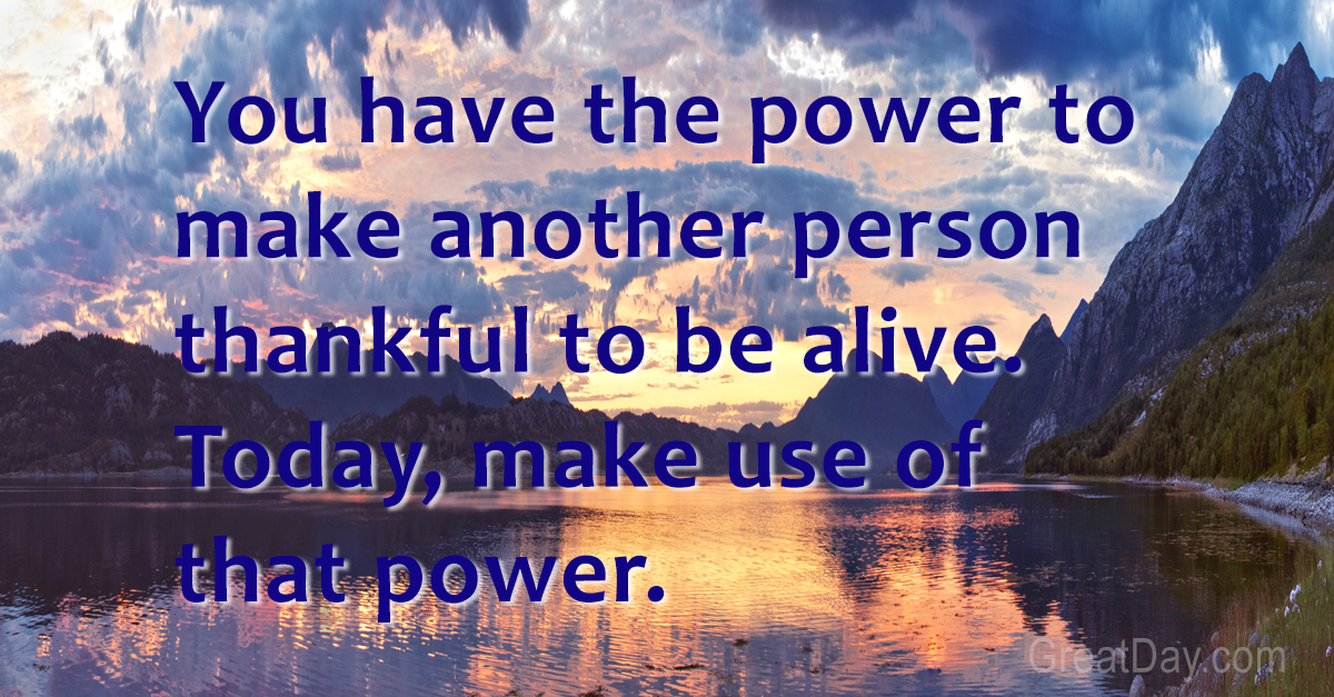 The Daily Motivator - You have the power