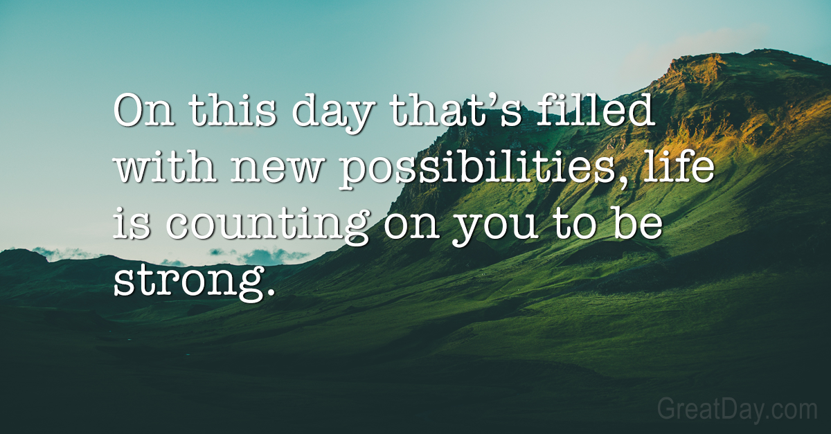 The Daily Motivator - Start strong