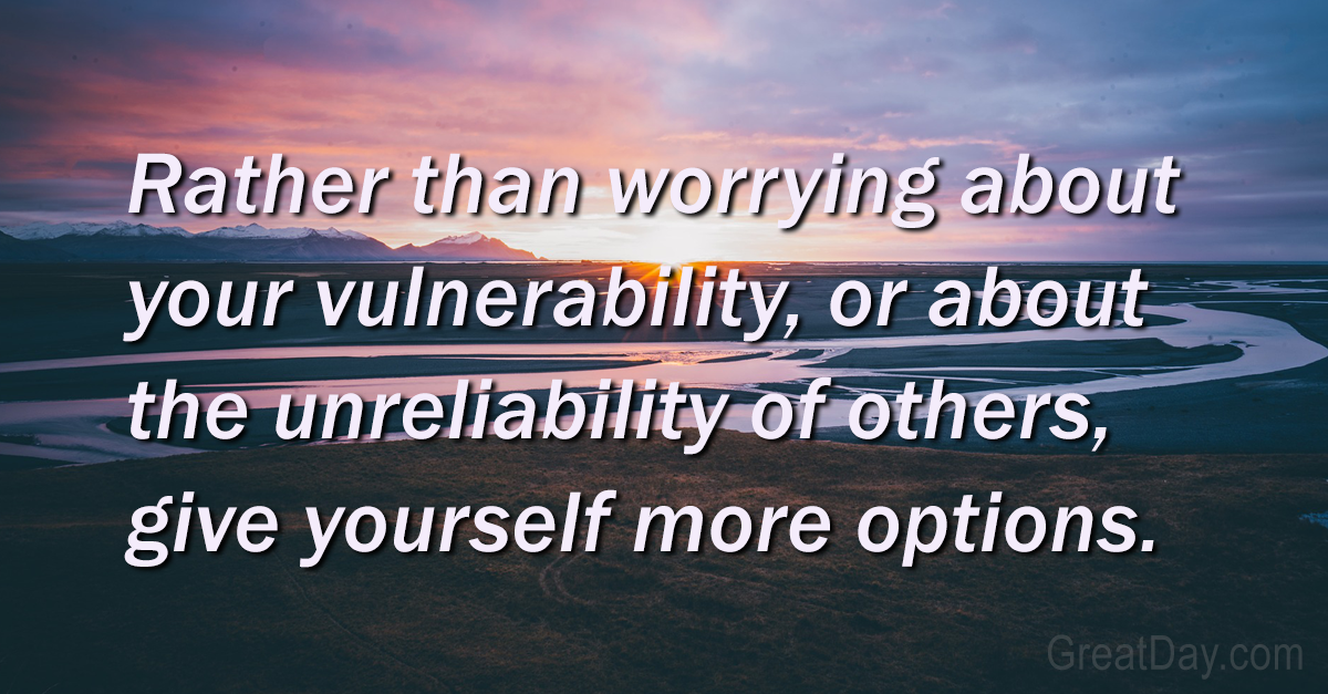 The Daily Motivator - Give yourself more options