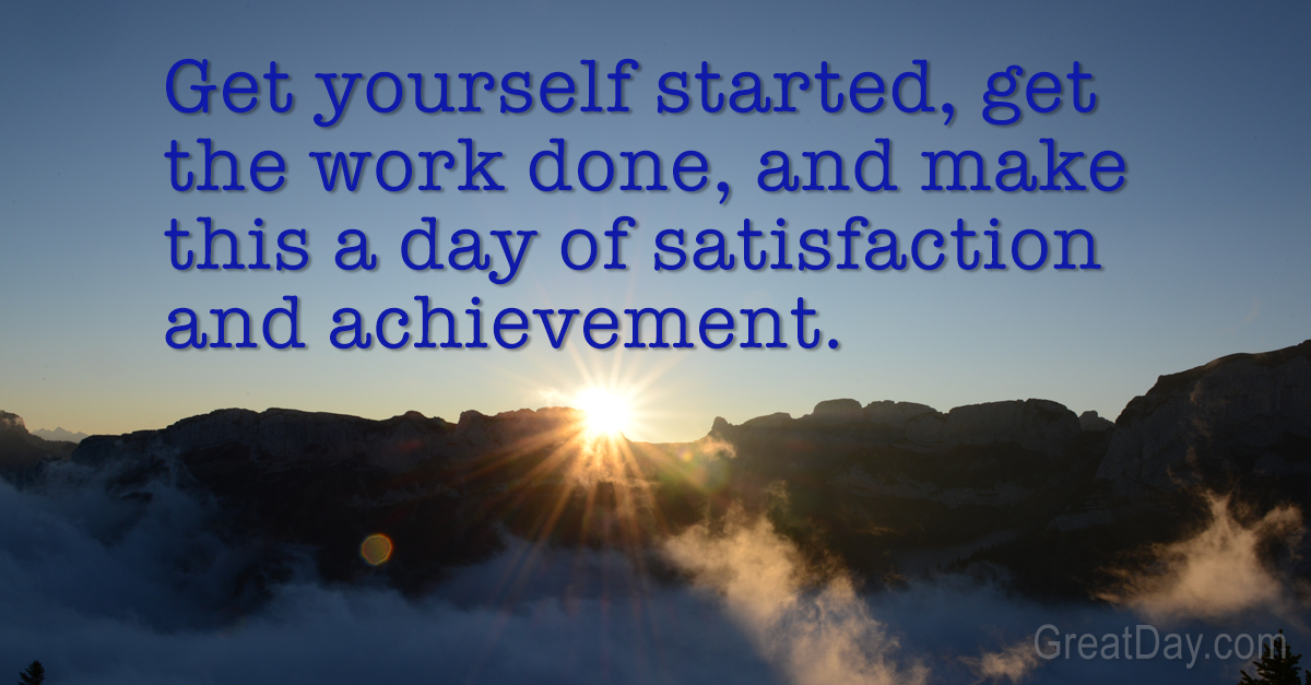 The Daily Motivator - Get yourself started