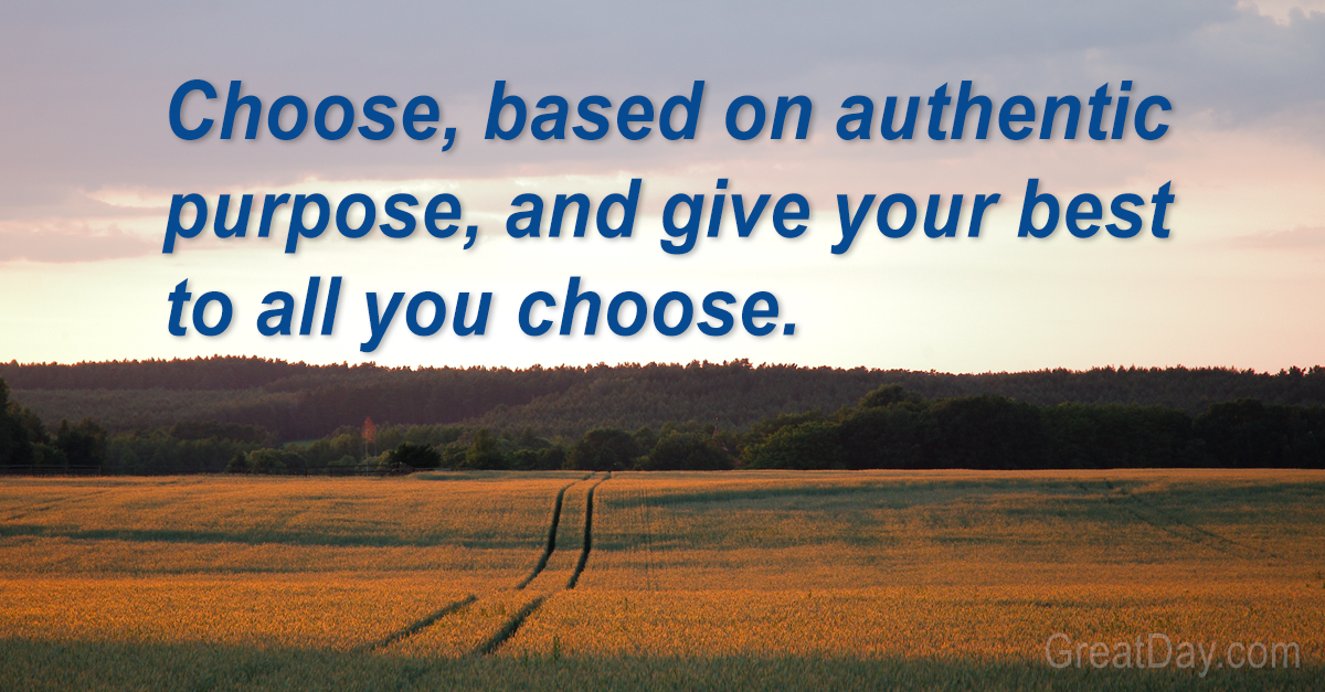 The Daily Motivator - You must choose