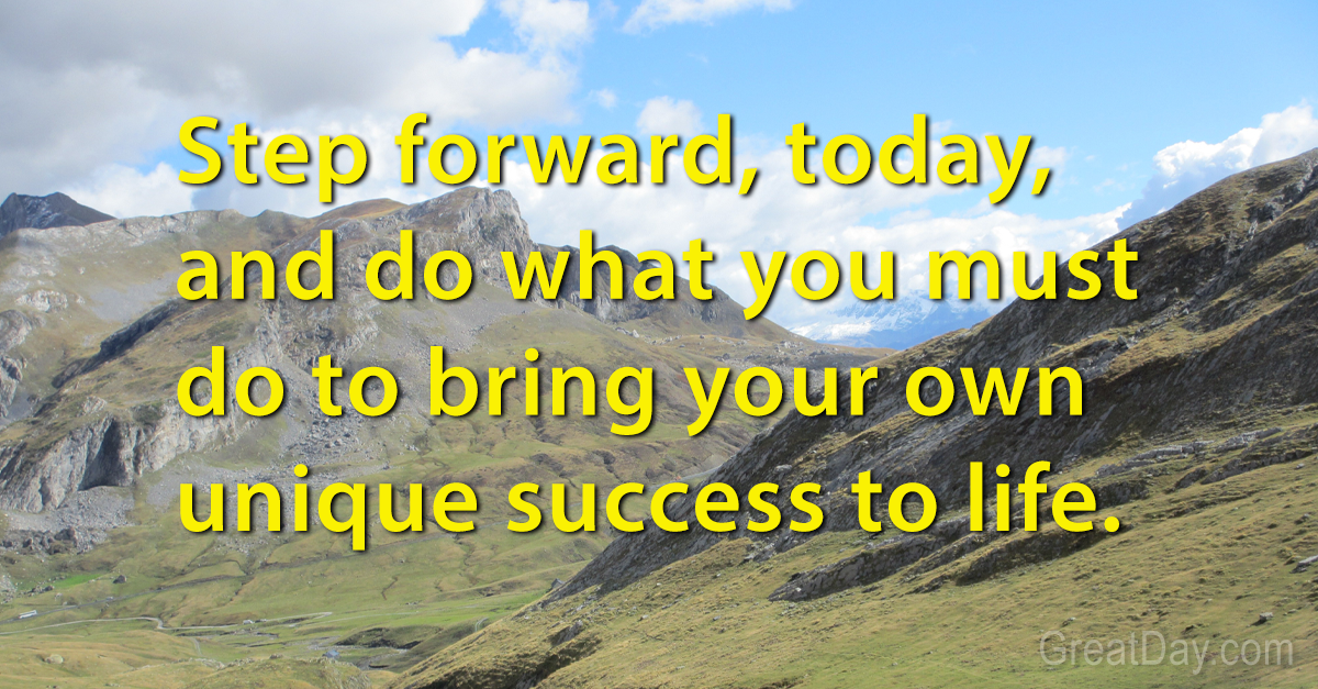 The Daily Motivator - Your own unique success