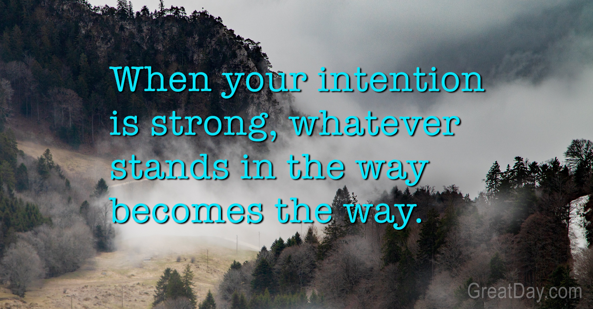 The Daily Motivator - Strong intention