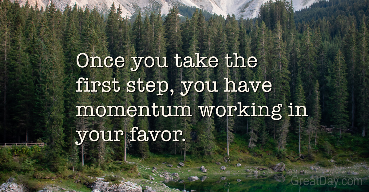The Daily Motivator - The first step