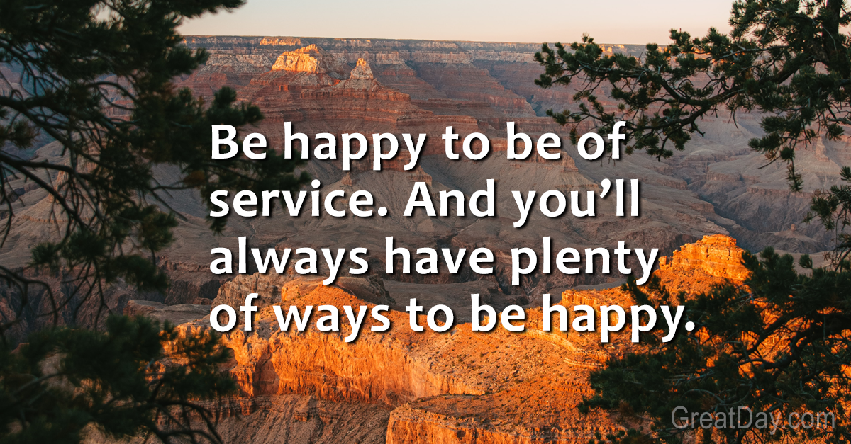 The Daily Motivator - Happy to be of service