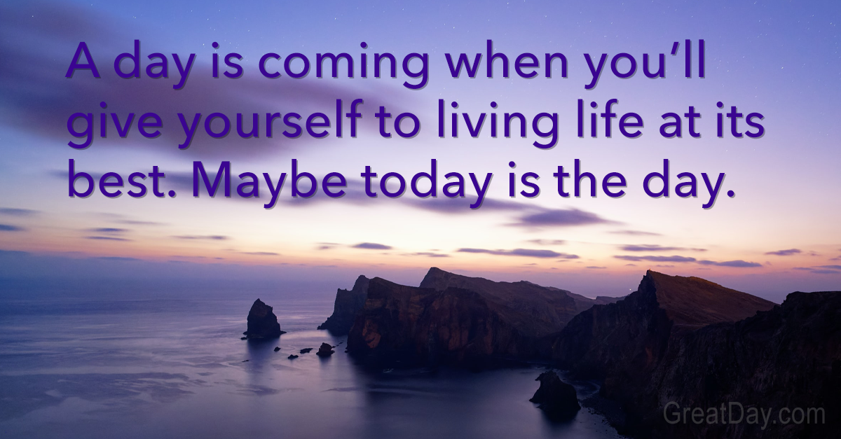 The Daily Motivator - Maybe today