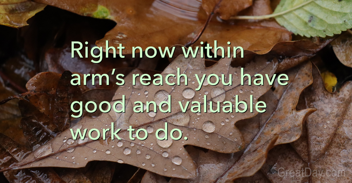The Daily Motivator - Within arm’s reach