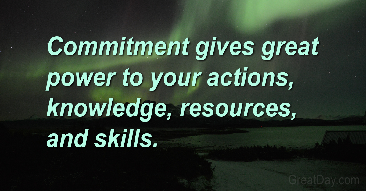 The Daily Motivator - Full commitment