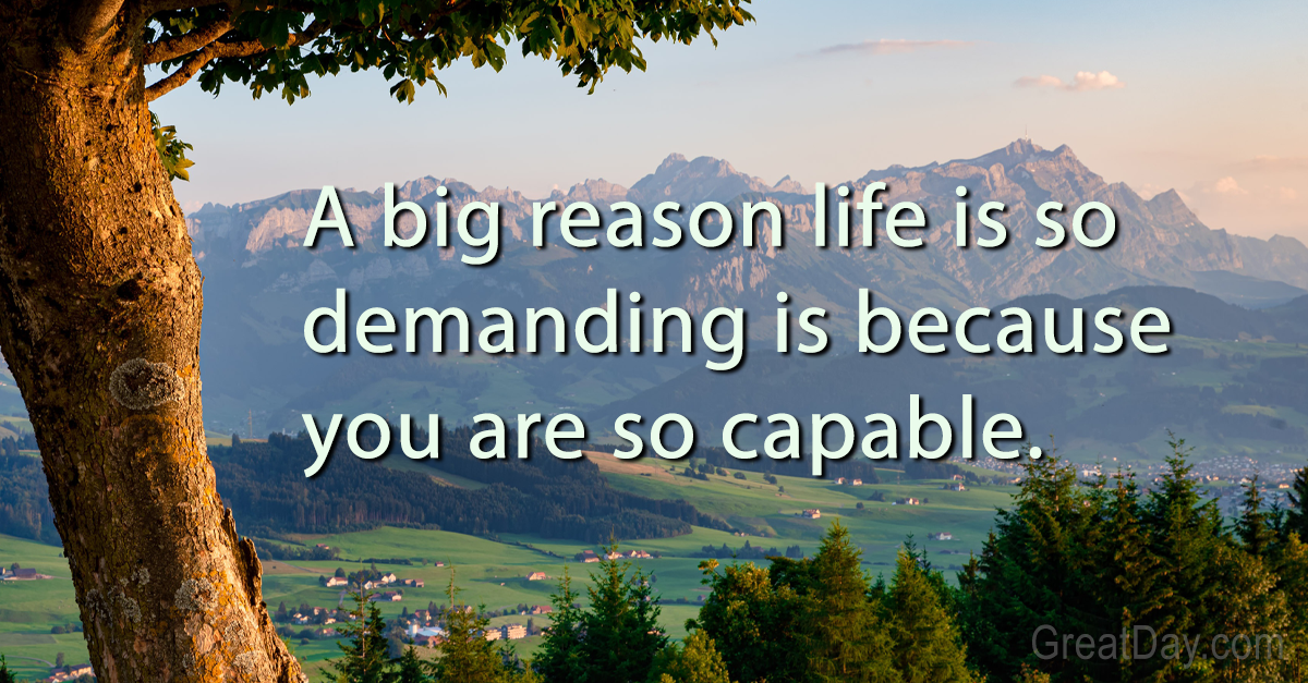 The Daily Motivator - Life’s demands