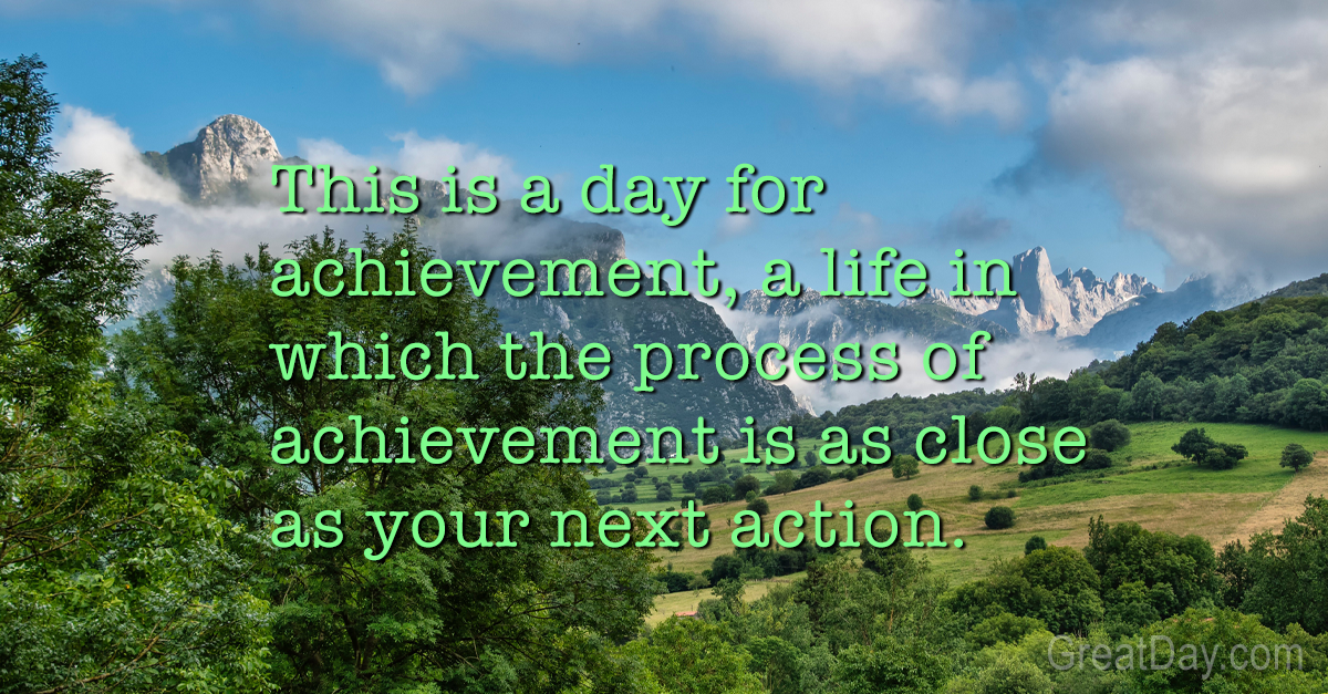 The Daily Motivator - A day for achievement