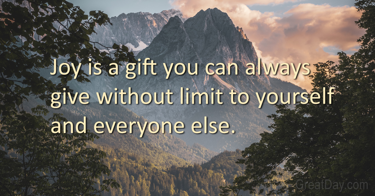 The Daily Motivator - Living with joy
