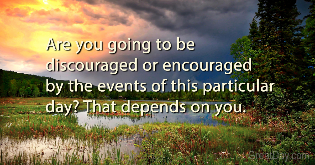 The Daily Motivator - Choose encouragement