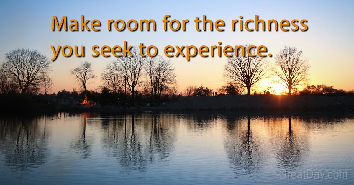 The Daily Motivator - Make room