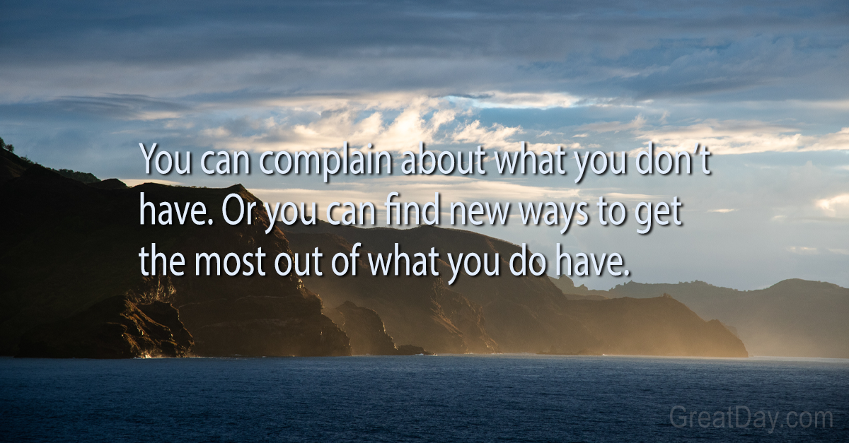 The Daily Motivator - Make good use