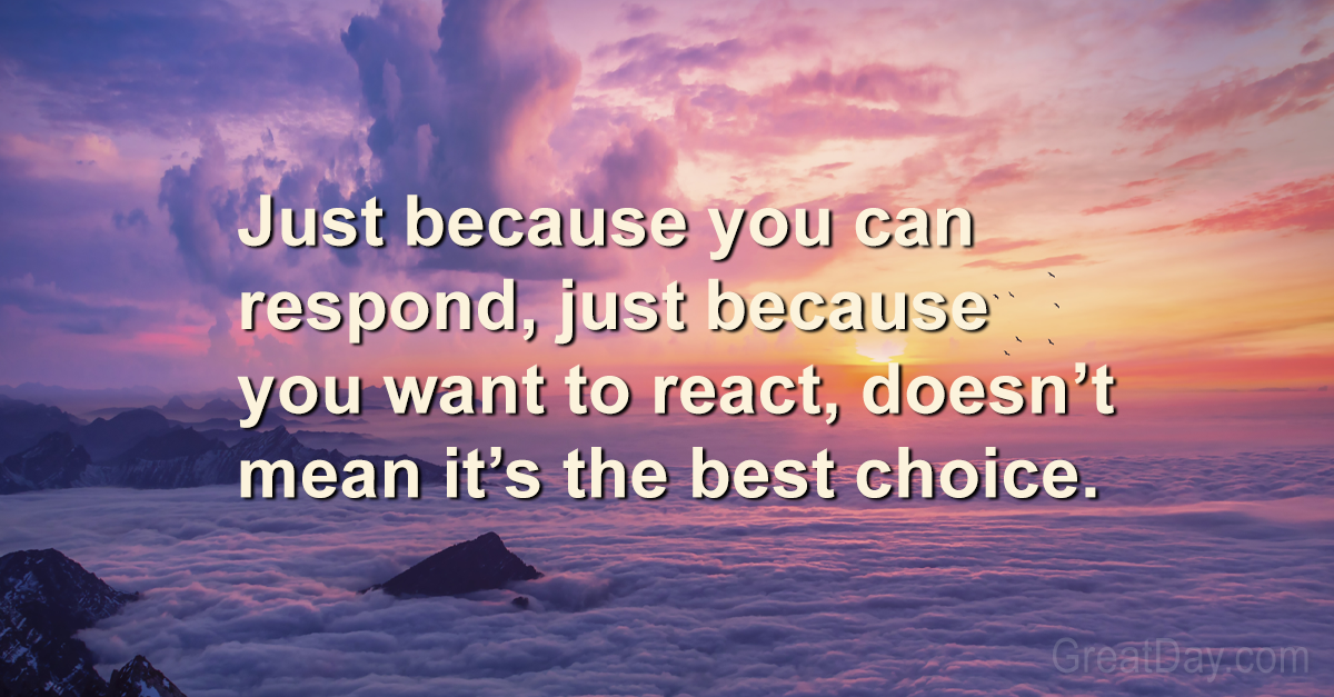 The Daily Motivator - Reaction