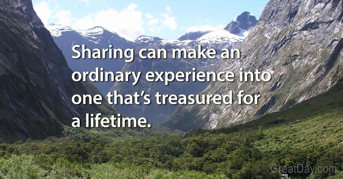 The Daily Motivator - True sharing