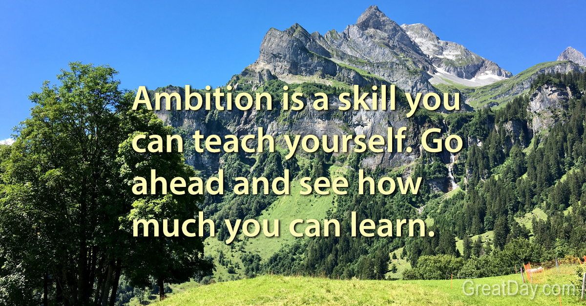 The Daily Motivator - Learning ambition