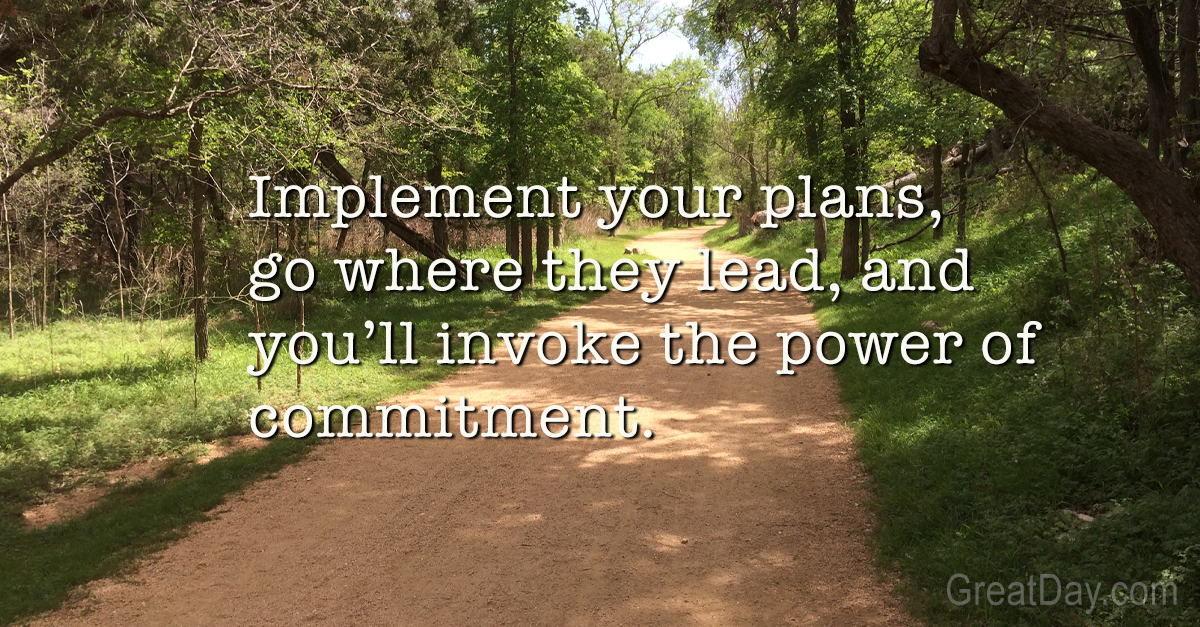 The Daily Motivator - Commit with action