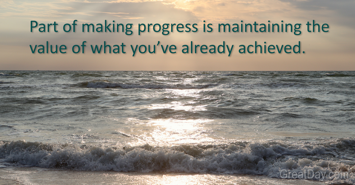 The Daily Motivator - Staying even