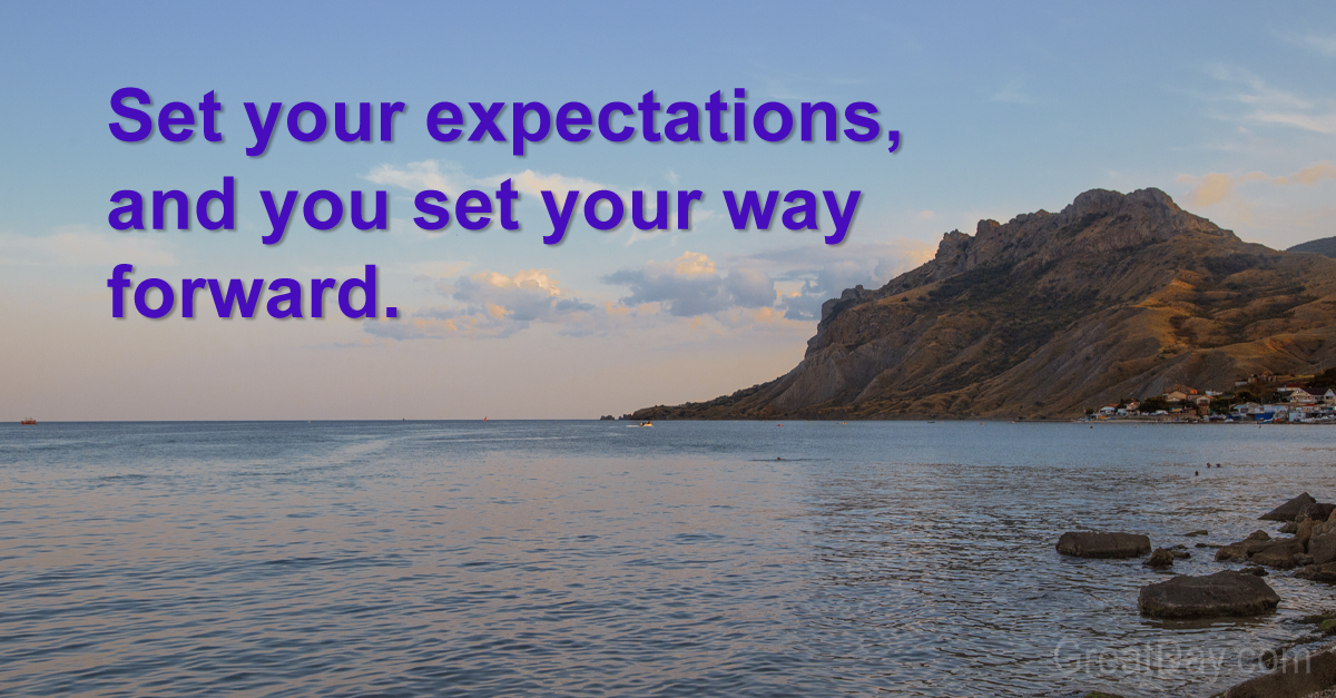 The Daily Motivator - Set your expectations