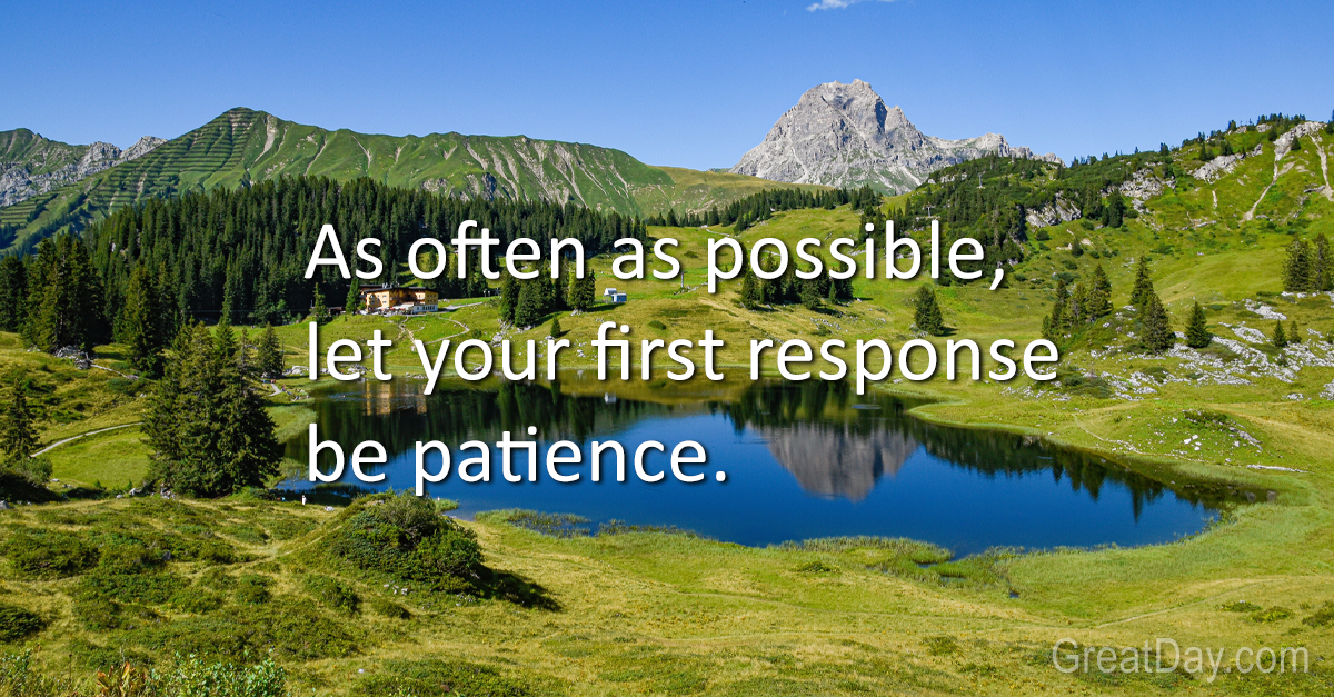 The Daily Motivator - Practice patience