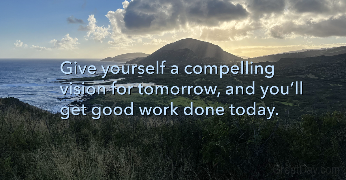 The Daily Motivator - Compelling vision