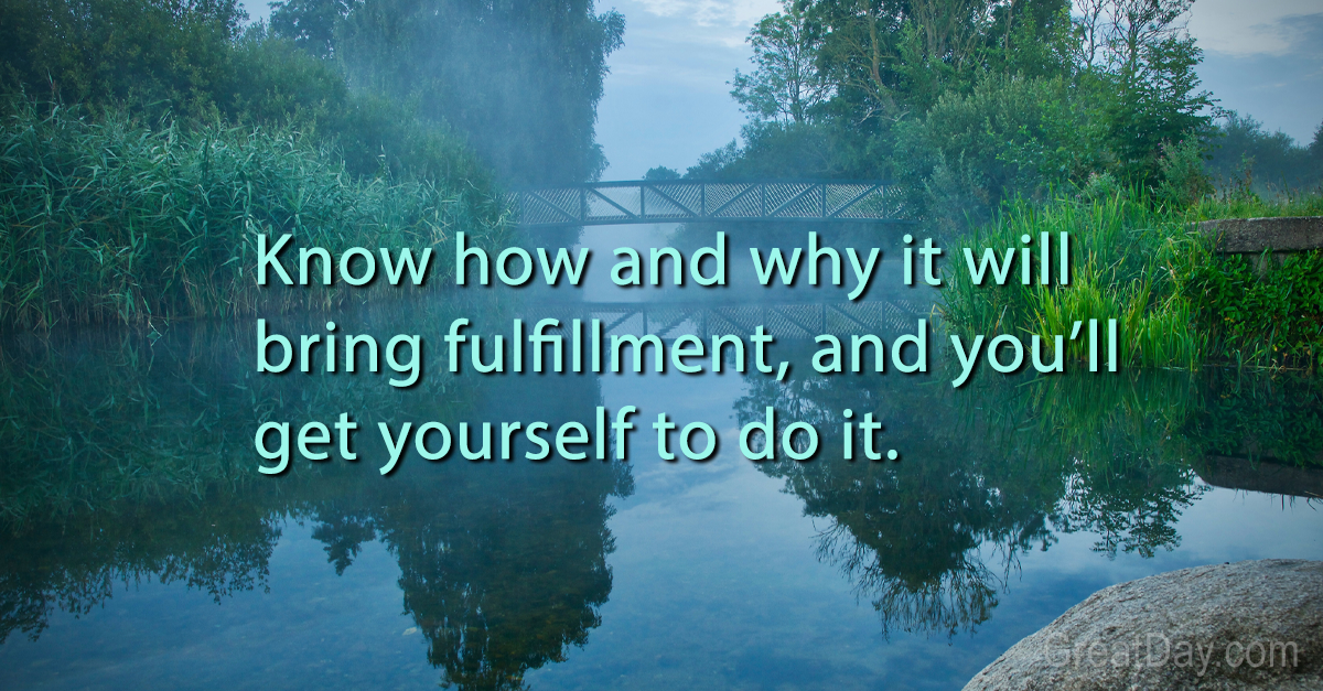 The Daily Motivator - Envision fulfillment